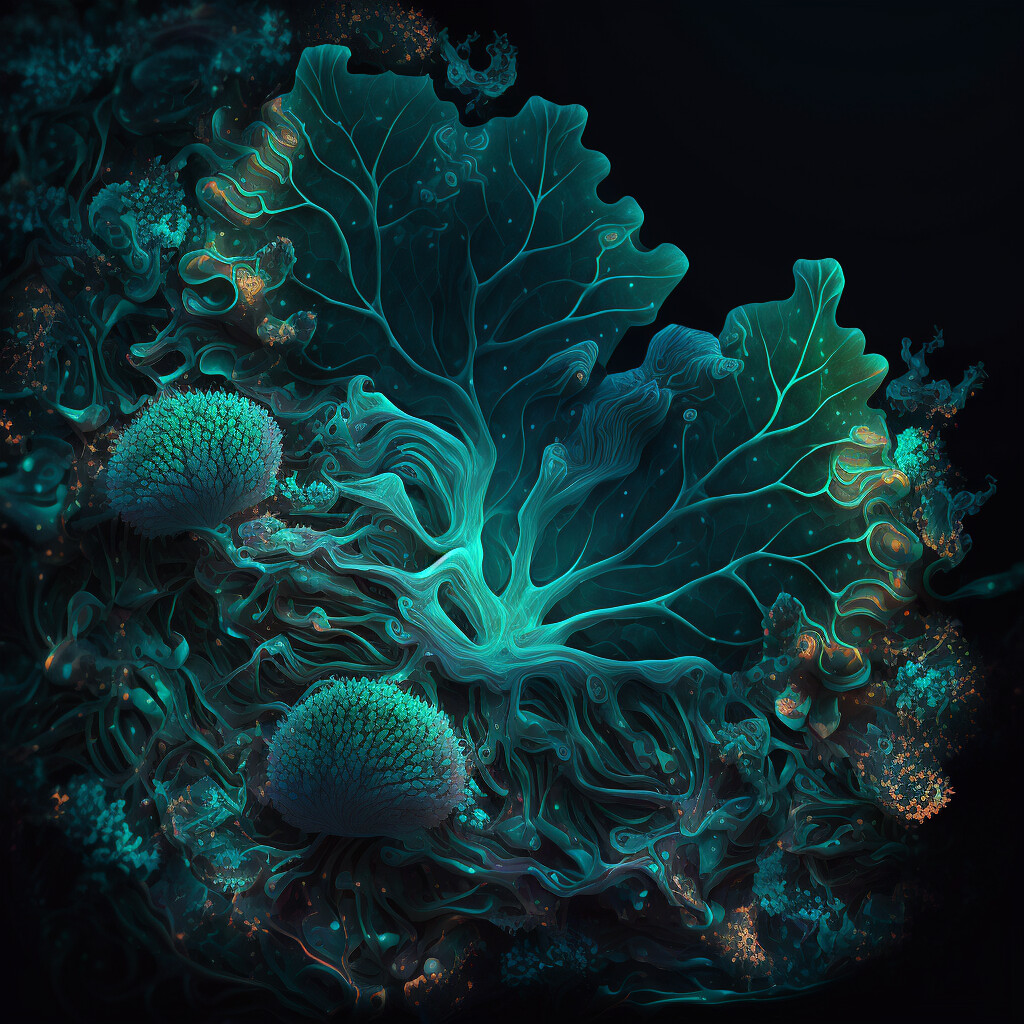 ArtStation - Organic Bioluminescent textures | Artworks