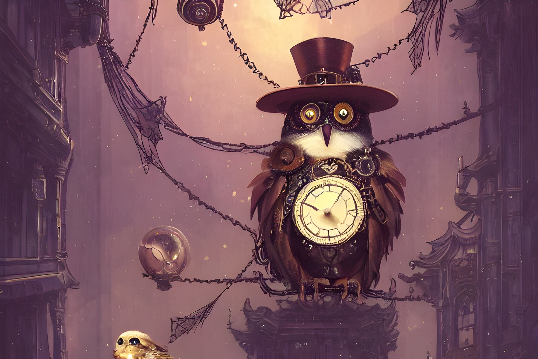 ArtStation - Pack of 48 Steampunk Owls | Artworks