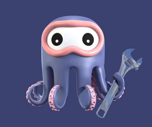 ArtStation - Cartoon Octopus | Game Assets