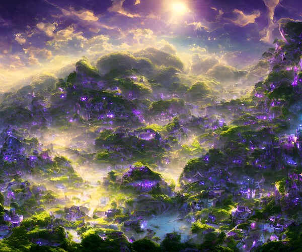 ArtStation - Pack of 68 fantastic drone scene : Trisolaris world | Artworks