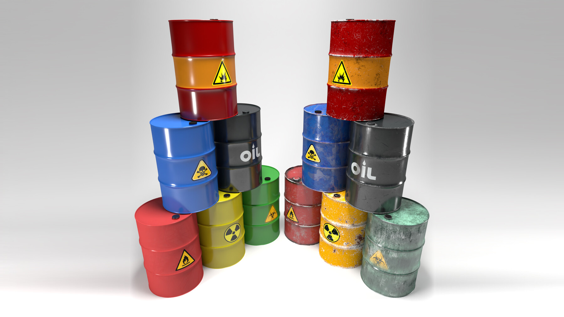 ArtStation - Full Barrels Collection | Game Assets