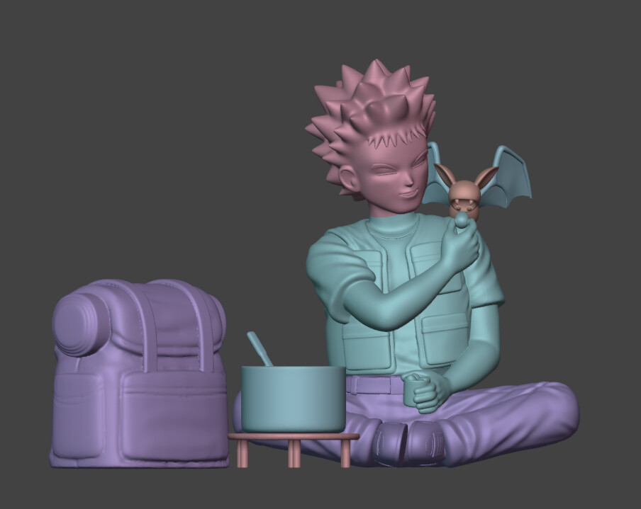 ArtStation - Brock cooking - Pokemon - 3D PRINT | Resources