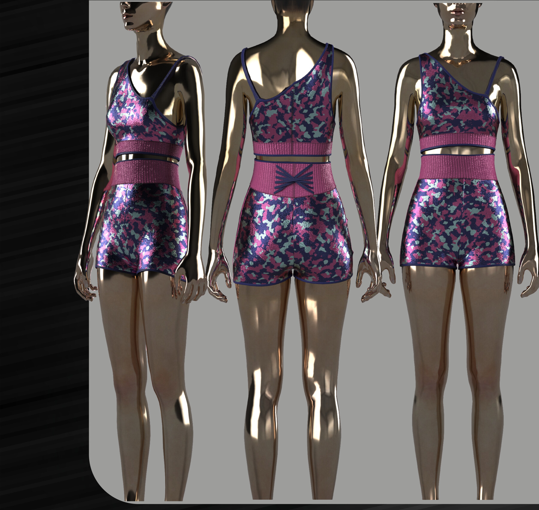 ArtStation - 10 Models of Women Sportwear / Marvelous Designer / CLO3D ...