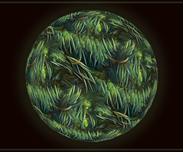 ArtStation - Grass: Pine Forest - 20 TEXTURES (Handpainted, Tileable ...