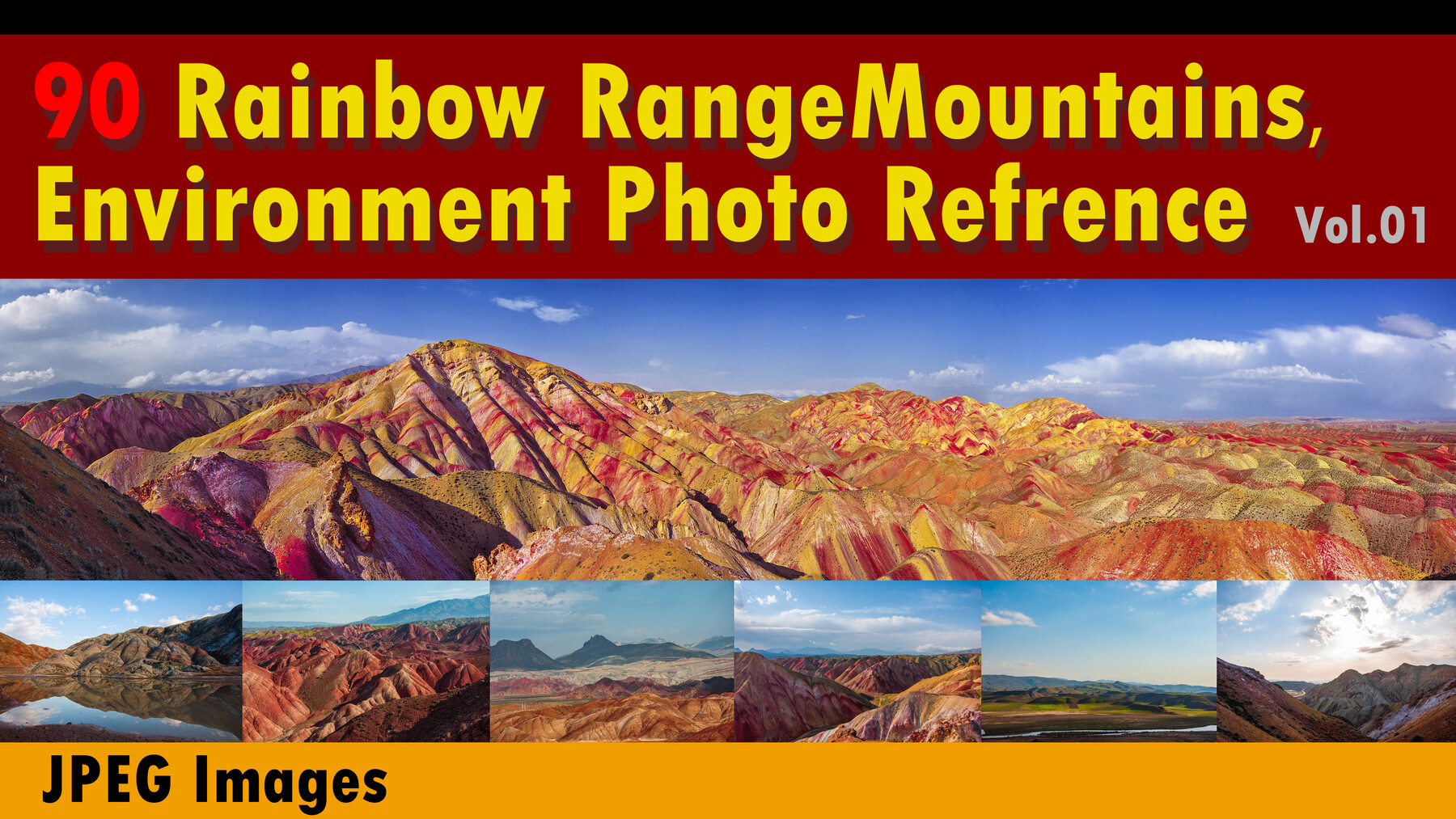 ArtStation - Rainbow Range Mountains Photo Reference (Vol.1) | Resources