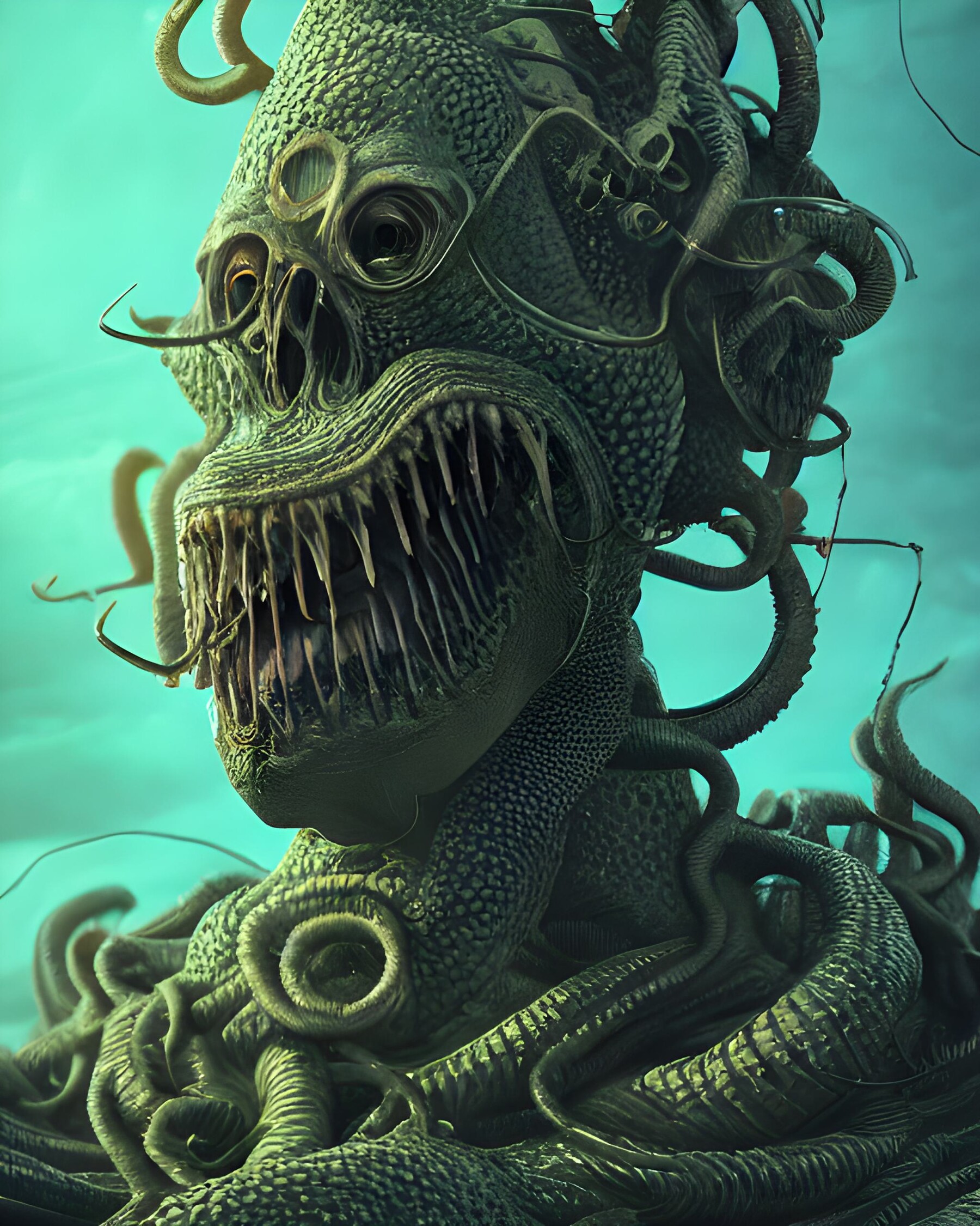 ArtStation - Pack of 46 Creepy monsters portraits | Artworks