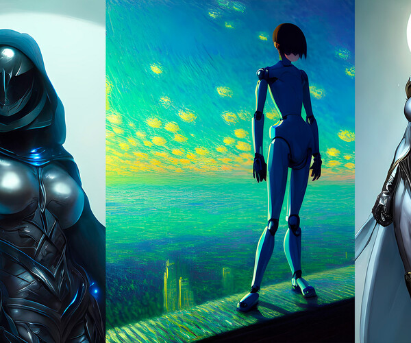 ArtStation - Pack of 14 cyborg characters | Artworks