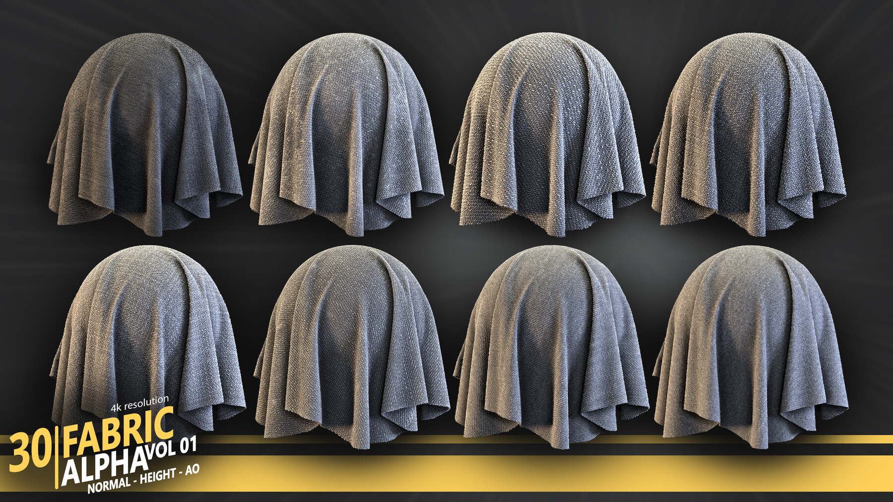 ArtStation - 30 Fabric Alpha - VOL 01 | Brushes