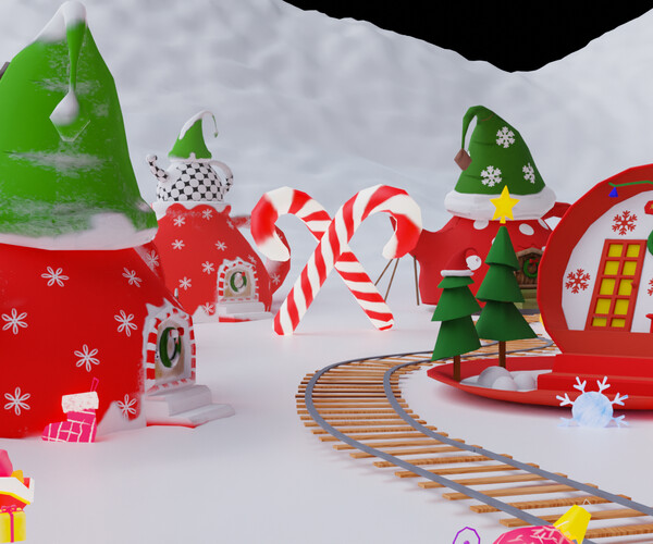 ArtStation - Christmas Environment Package | Game Assets