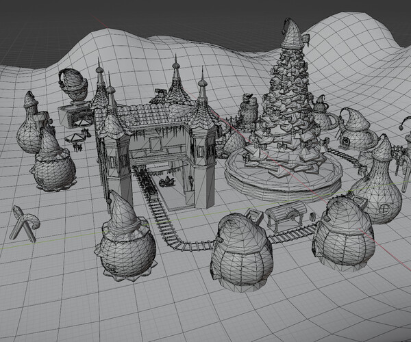 ArtStation - Christmas Environment Package | Game Assets