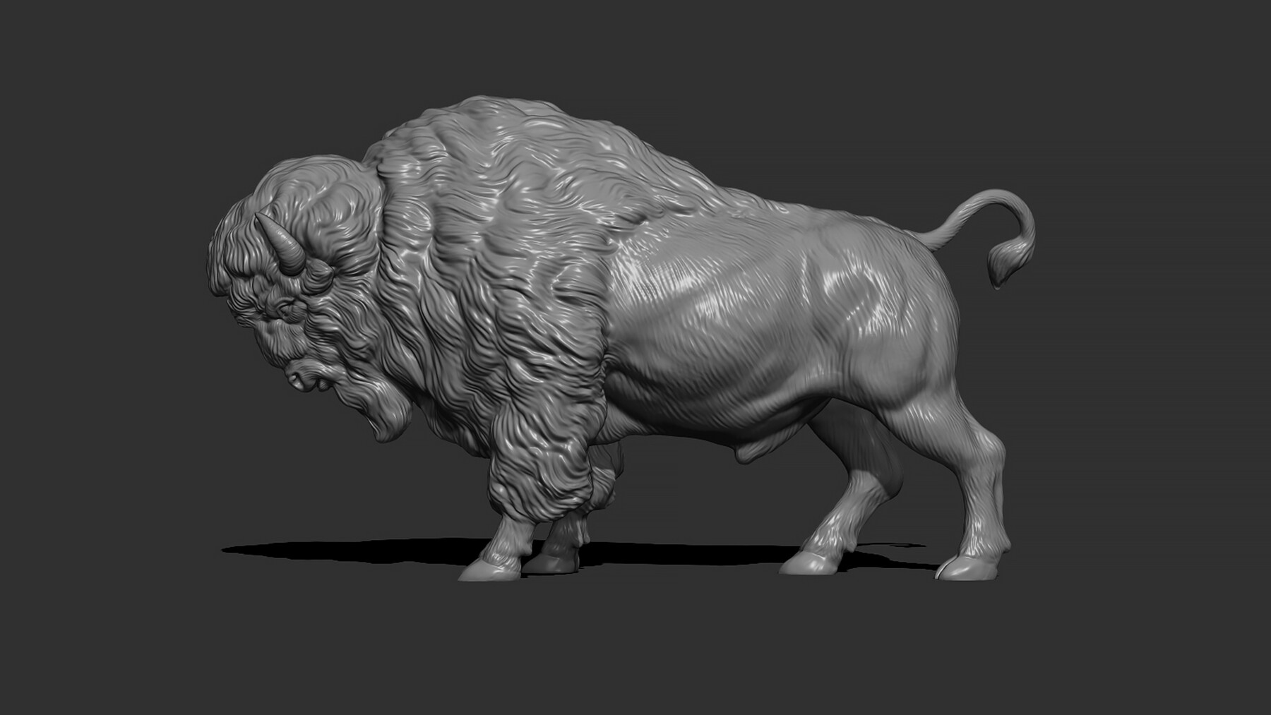 ArtStation - Bison butting | Resources