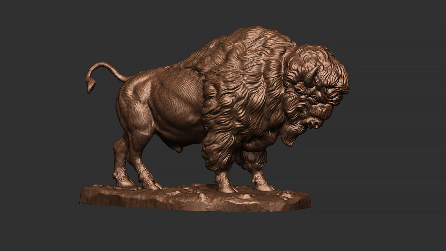 ArtStation - Bison butting | Resources