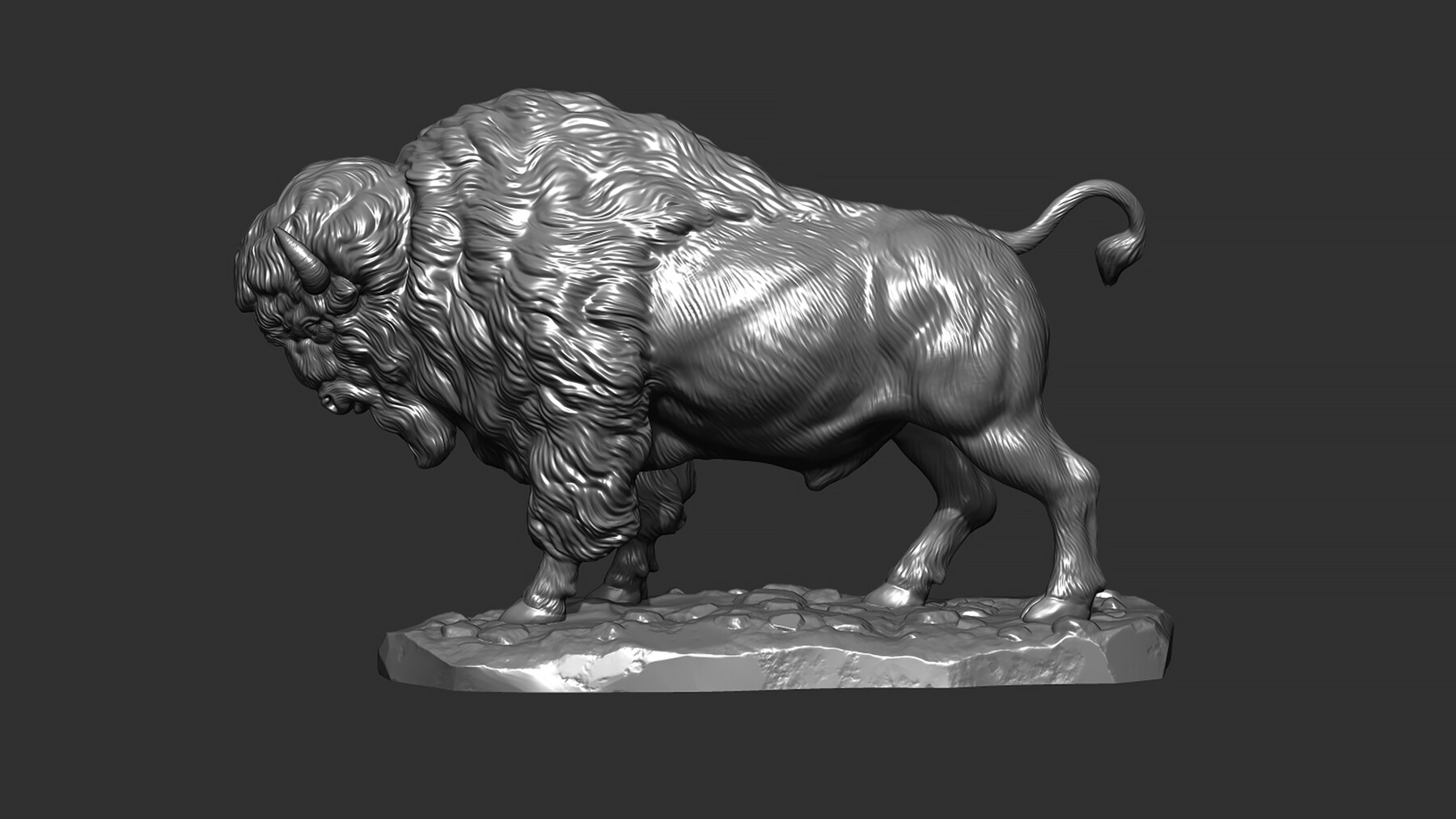 ArtStation - Bison butting | Resources