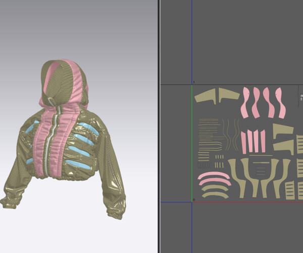 ArtStation - Cyber Sportswear Jacket | Game Assets