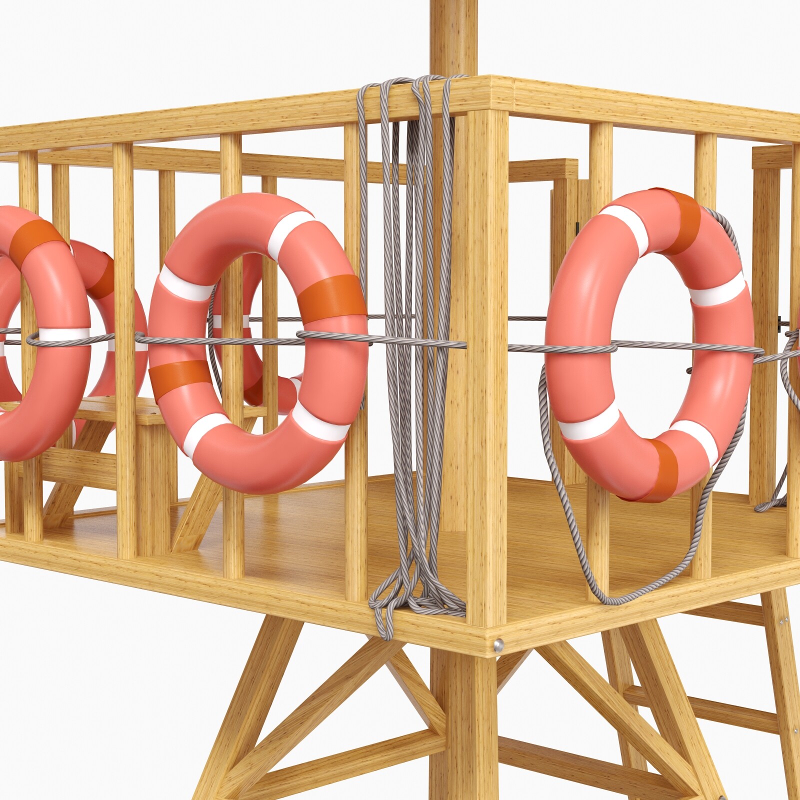 ArtStation - Beach Lifeguard-tower with lifeboy | Resources