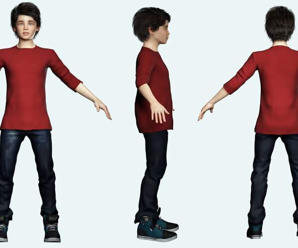 ArtStation - Realistic Boy Child | Game Assets