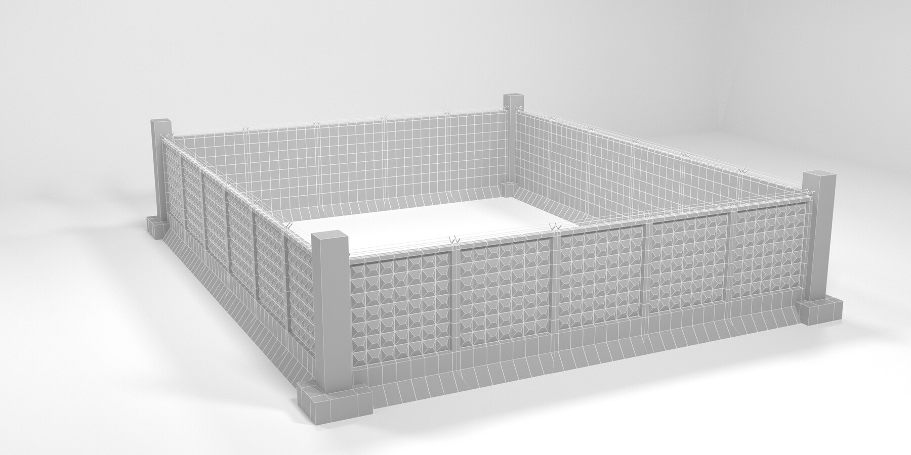 ArtStation - Concrete fences | Game Assets