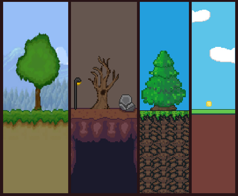 ArtStation - Pixel Platform Pack | Game Assets