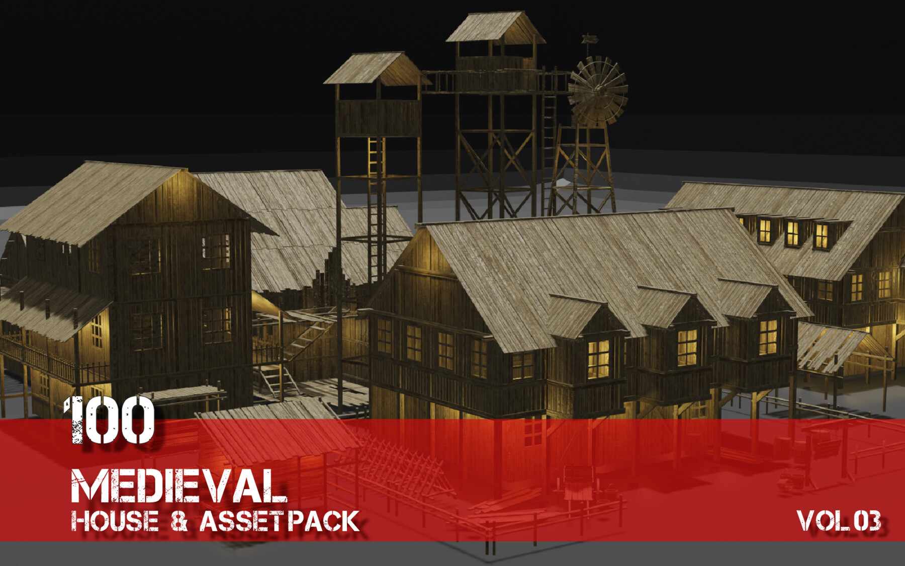 ArtStation - 100+medieval house & asset pack vol 03 | Game Assets
