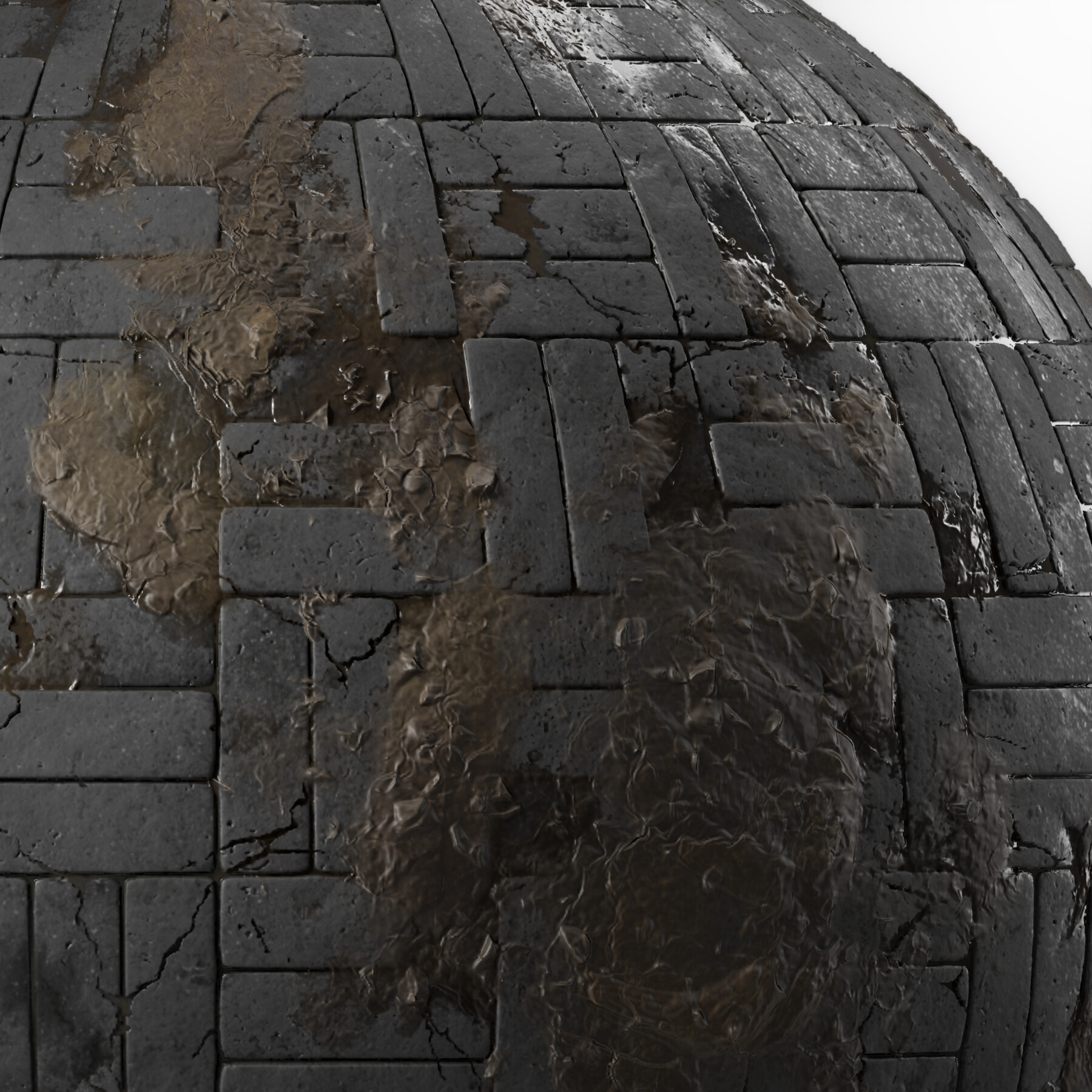 ArtStation - Pavement Materials 9- by 3 Muddy wet Stone Patterns Paving ...