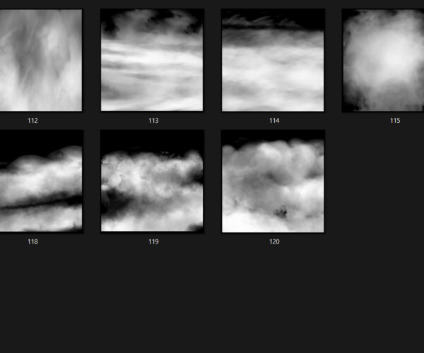 ArtStation - Fog 300 Alpha Patterns 4K Size Full Pack | Brushes