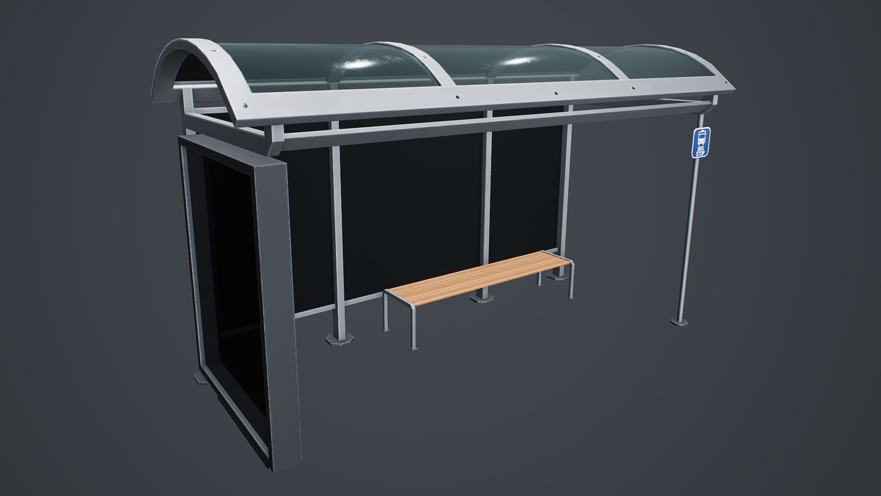 ArtStation - Stylized Bus Stop | Game Assets