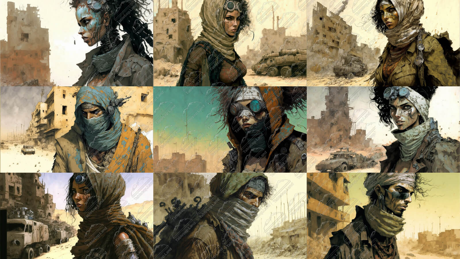 ArtStation - 72 Post Apocalyptic Humans - Set 1 | Artworks