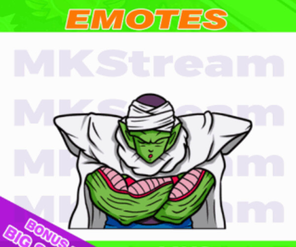 Artstation Twitch Animated Emotes Dragon Ball Piccolo Sleep Artworks