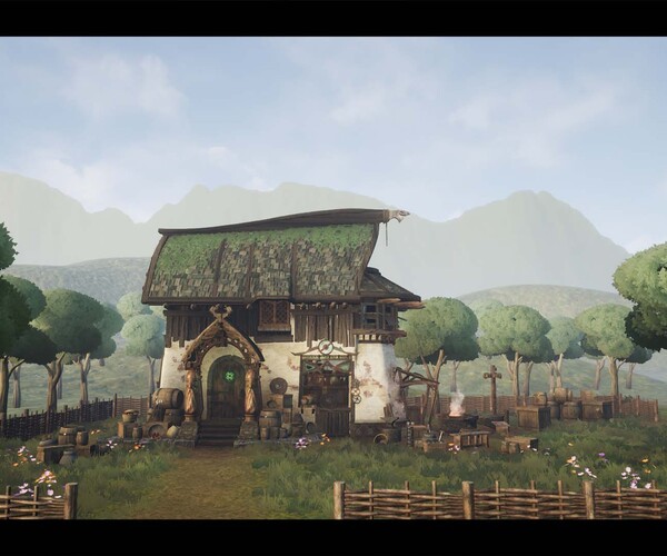 ArtStation - Stylized Viking Hut | Resources
