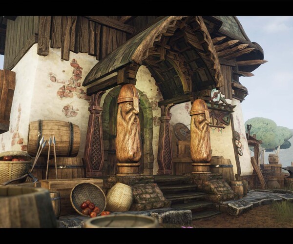 ArtStation - Stylized Viking Hut | Resources