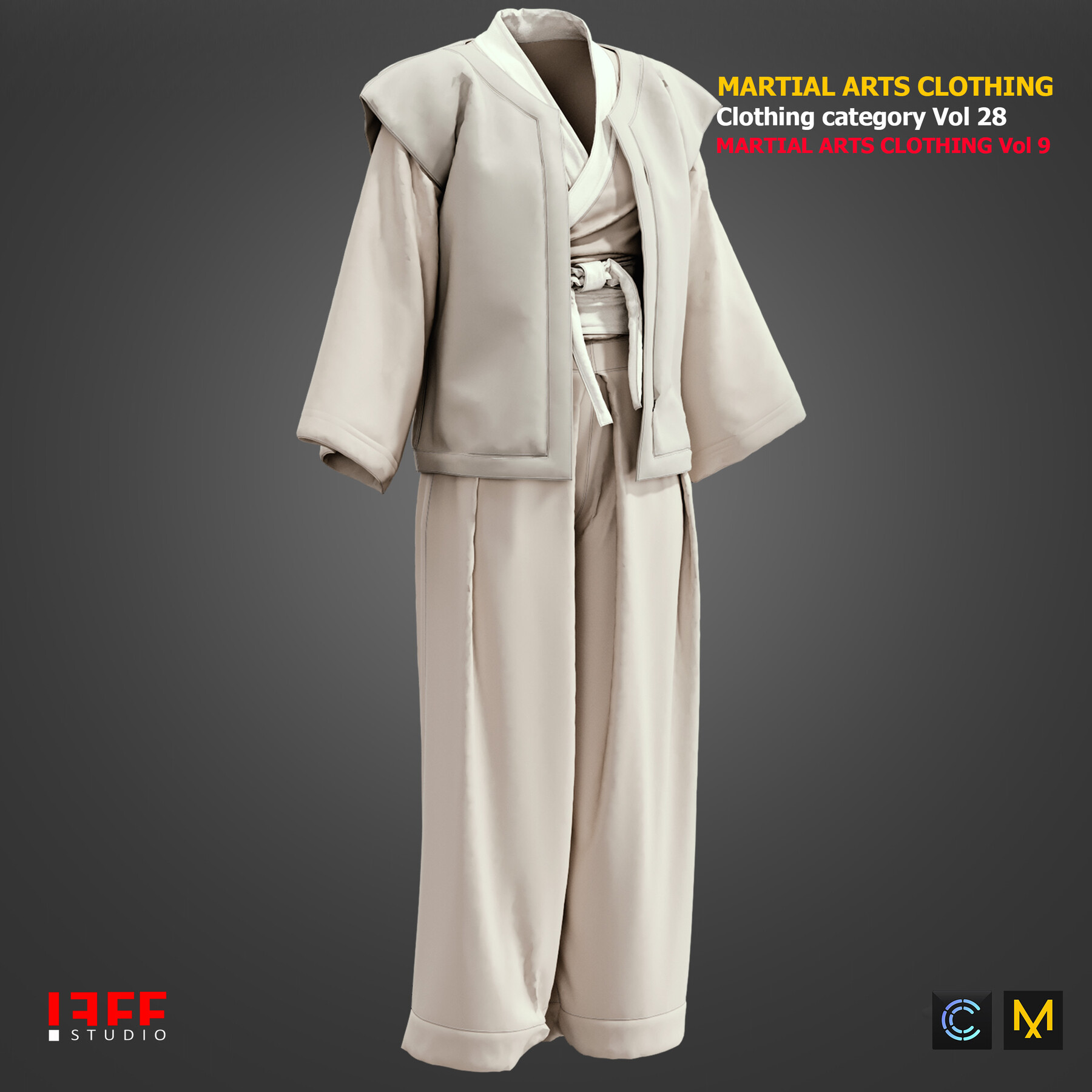 ArtStation - MARTIAL ARTS CLOTHING 12 (Projects Files: Zprj , OBJ) VOL ...