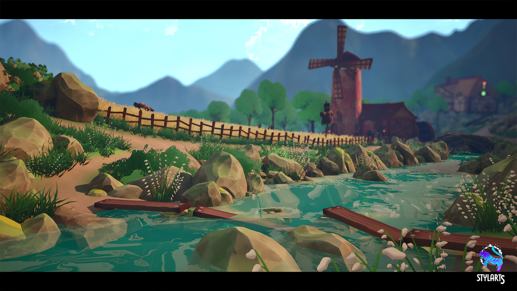 ArtStation - Stylized Windmill Valley - UE5 | Game Assets