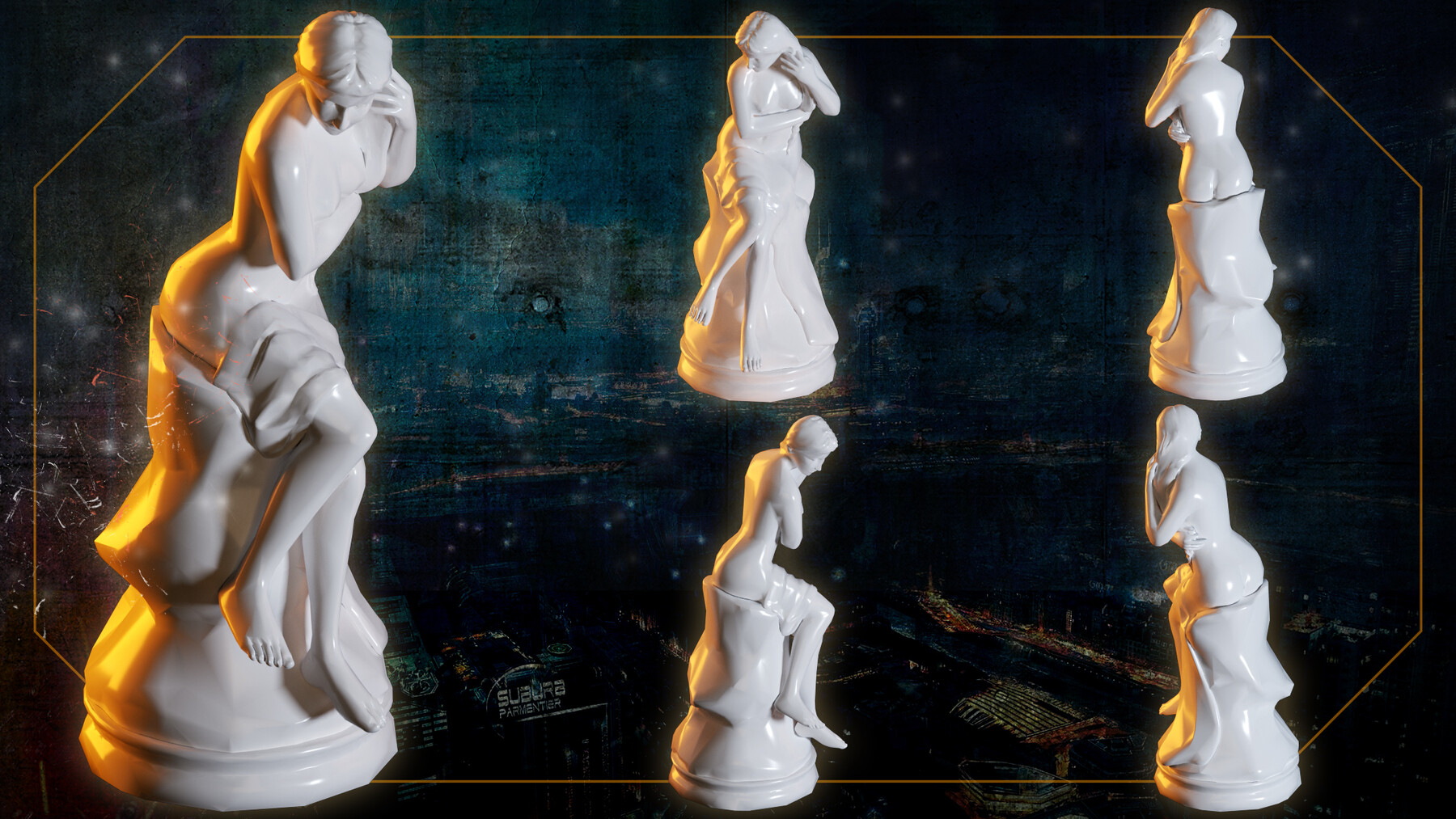 ArtStation - 10 Statues_ 3d model | Resources