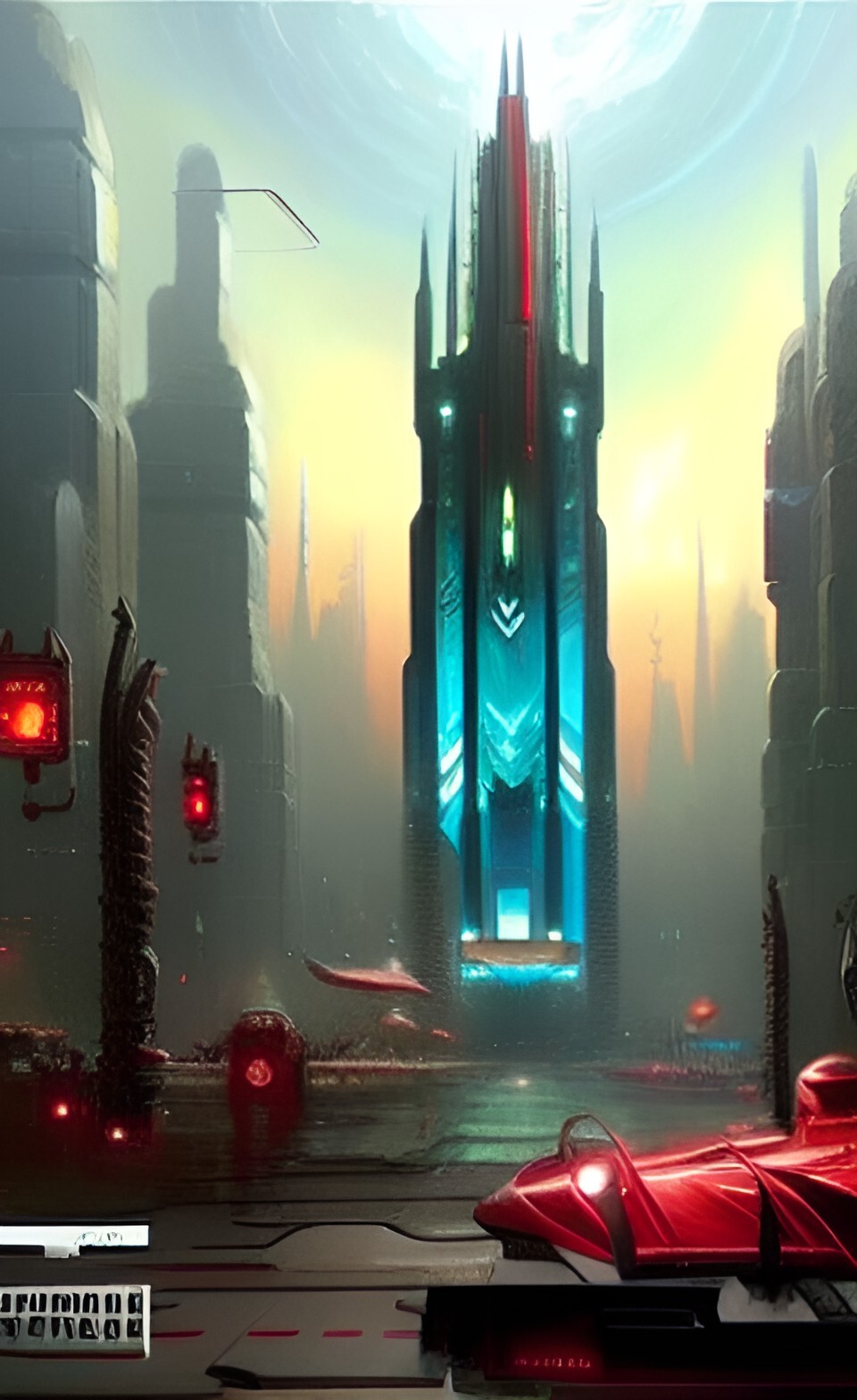 ArtStation - sci fi painting deco city 10400 jpg pack wombo art | Artworks