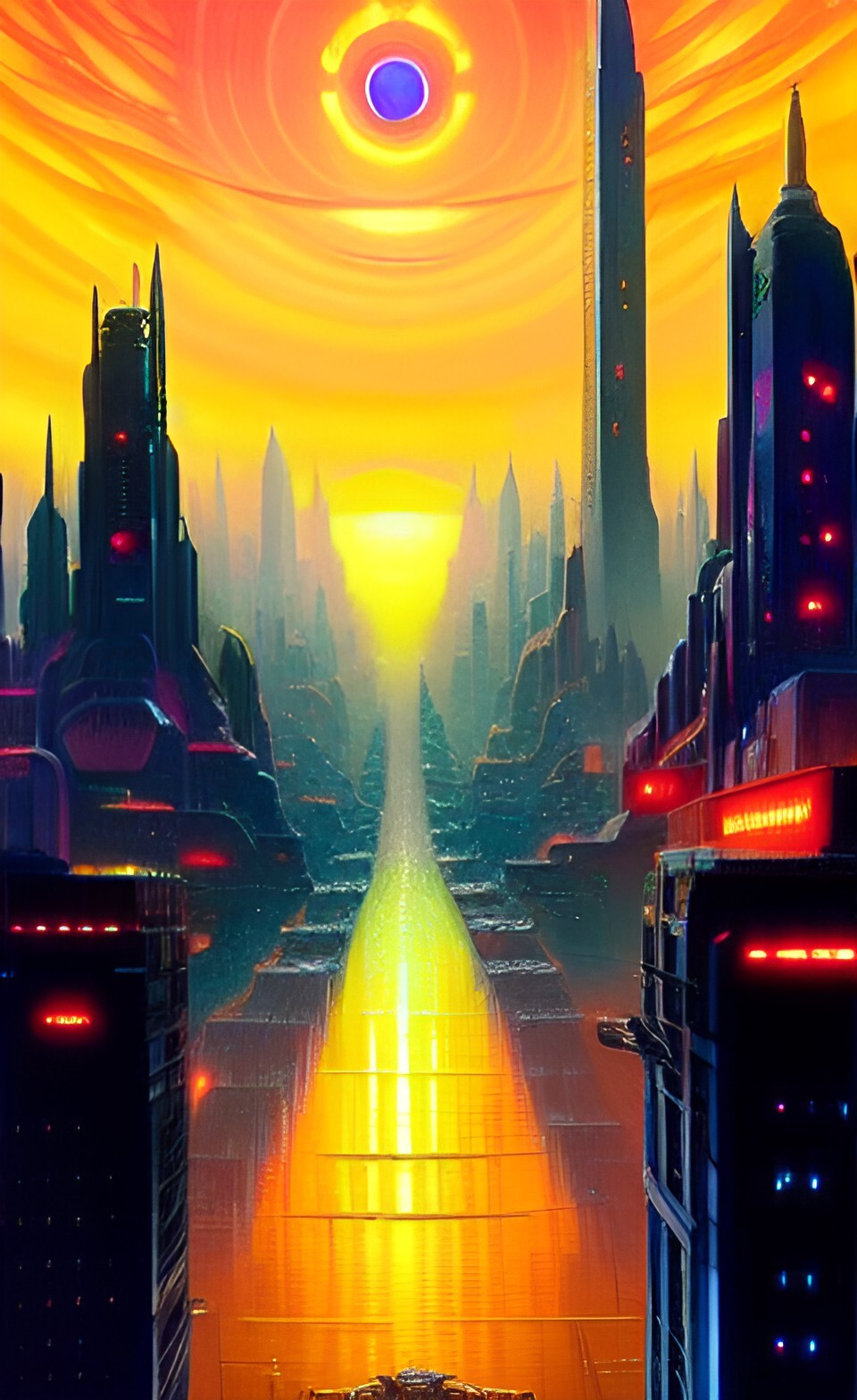 ArtStation - sci fi painting deco city 10400 jpg pack wombo art | Artworks