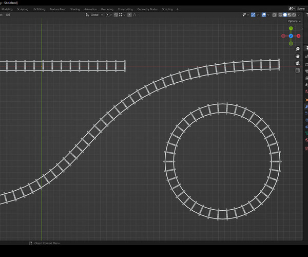 ArtStation - Procedural Train Railway Track | Resources