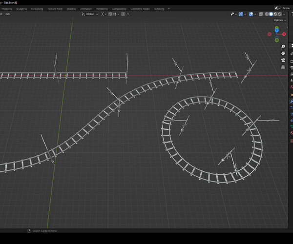 ArtStation - Procedural Train Railway Track | Resources