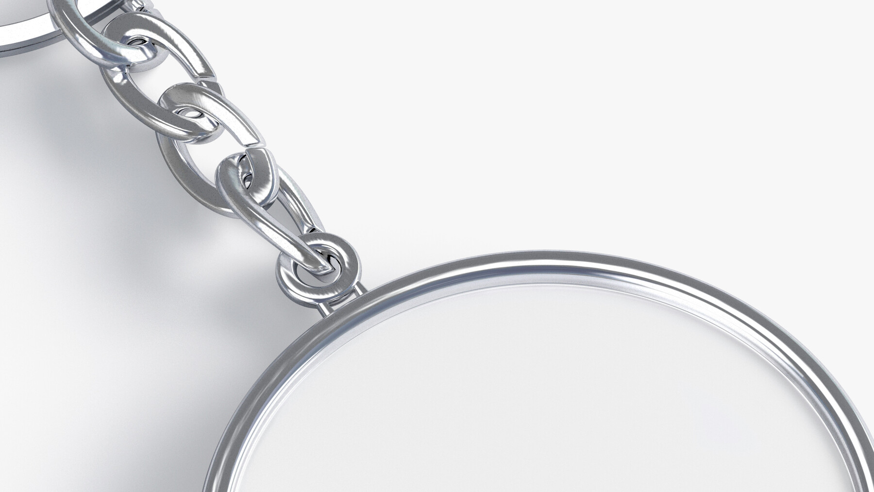 ArtStation - White Round Keychain - key tag holder | Resources