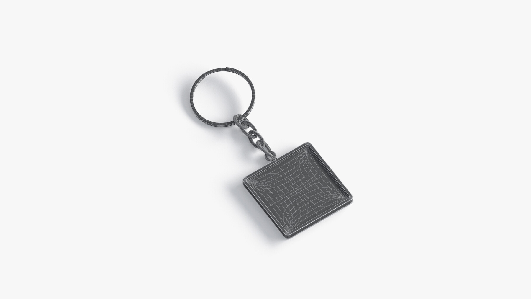 ArtStation - White Square Keychain - key tag holder | Resources