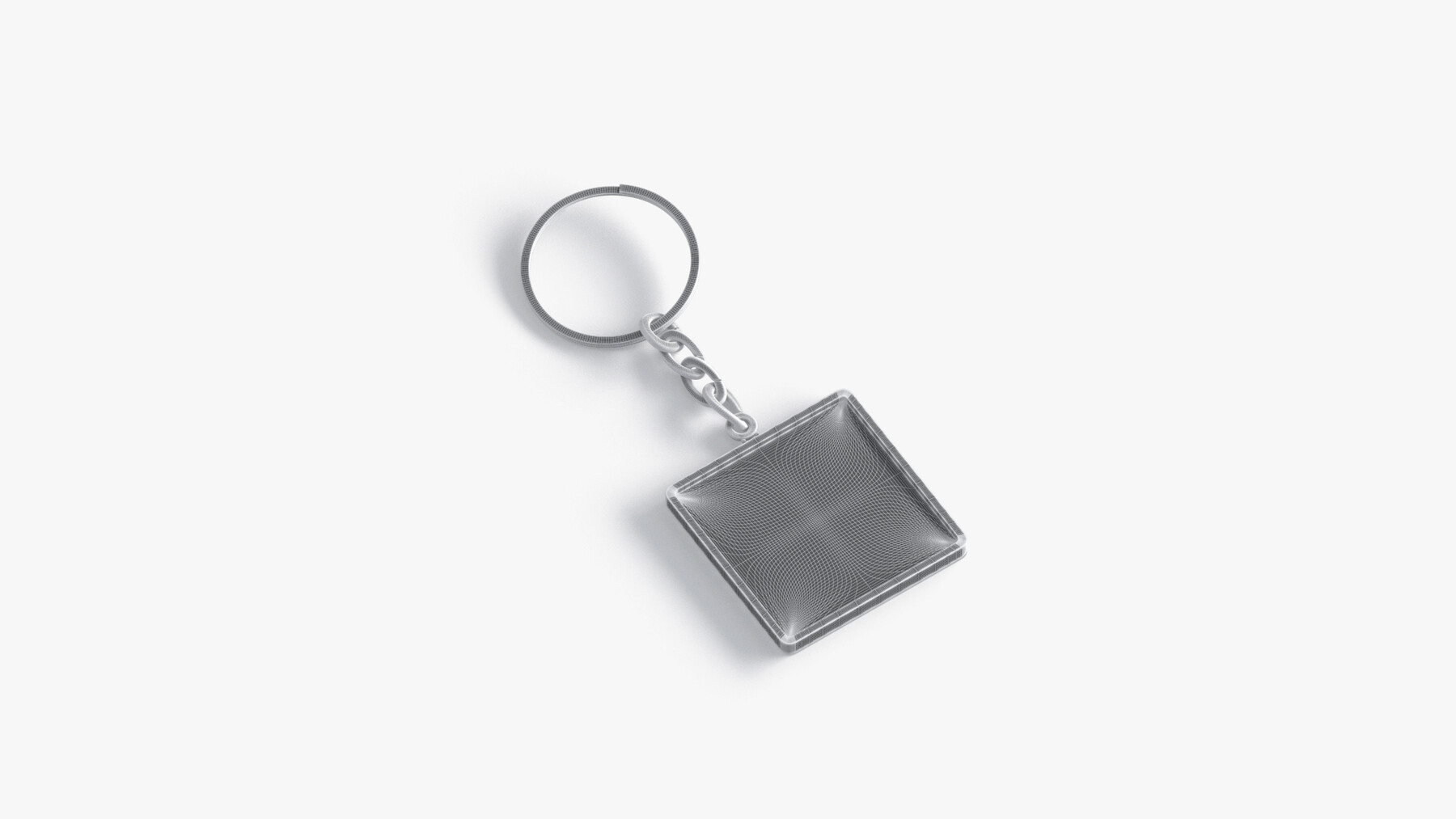 ArtStation - White Square Keychain - key tag holder | Resources