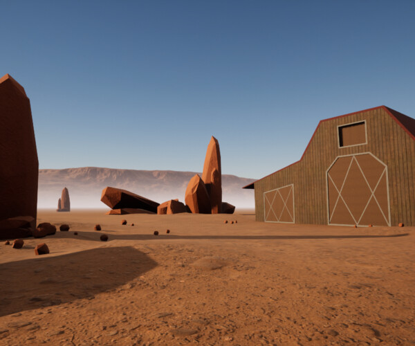 ArtStation - Low poly Desert | Game Assets