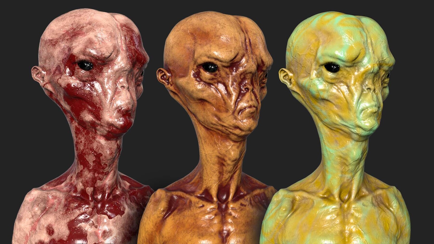 ArtStation - 7 Alien Skin Smart Material | Game Assets
