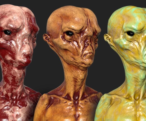 ArtStation - 7 Alien Skin Smart Material | Game Assets