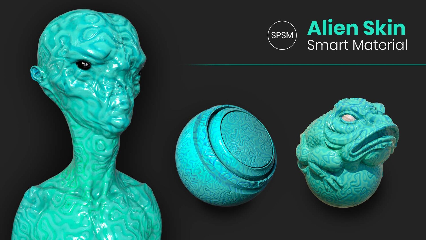 ArtStation - 7 Alien Skin Smart Material | Game Assets