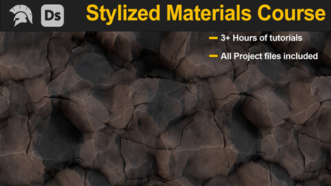 ArtStation - Stylized Rock Cliff Material - Substance Designer | Game ...