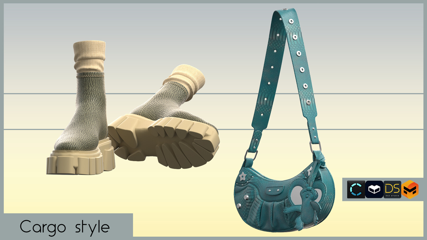 ArtStation - CARGO STYLE OUTFIT (complete outfit made in Clo3D ...