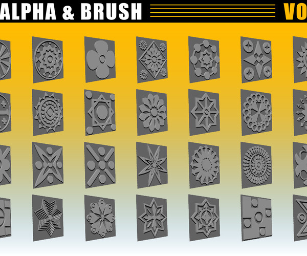 ArtStation - 100 Alpha and Brush | Brushes