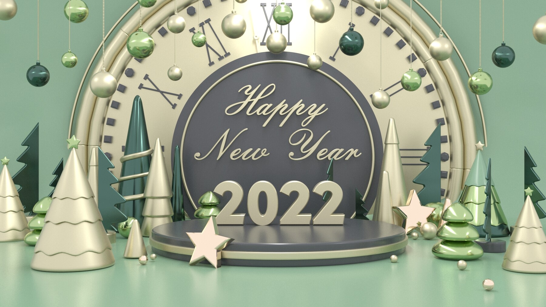ArtStation - New Year 2022 3D model | Resources