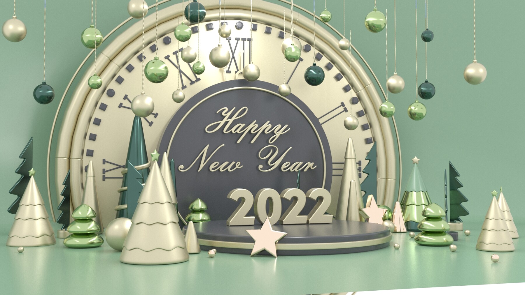 ArtStation - New Year 2022 3D model | Resources