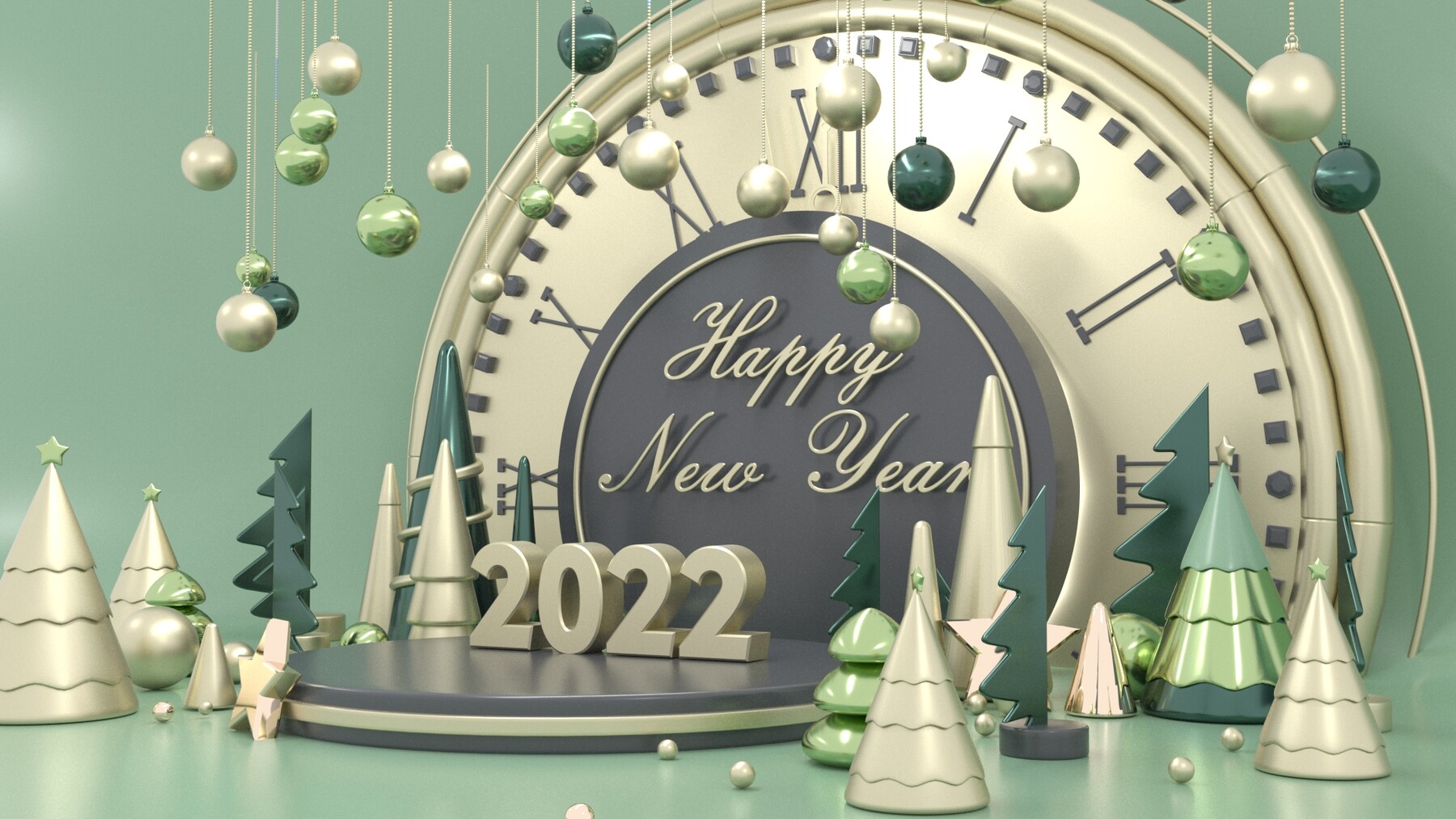 ArtStation - New Year 2022 3D model | Resources